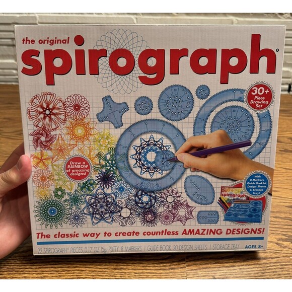 Hasbro & Kahootz | Toys | Spirograph Hasbro Original Deluxe Spirograph 3 Piece Drawing Set ...
